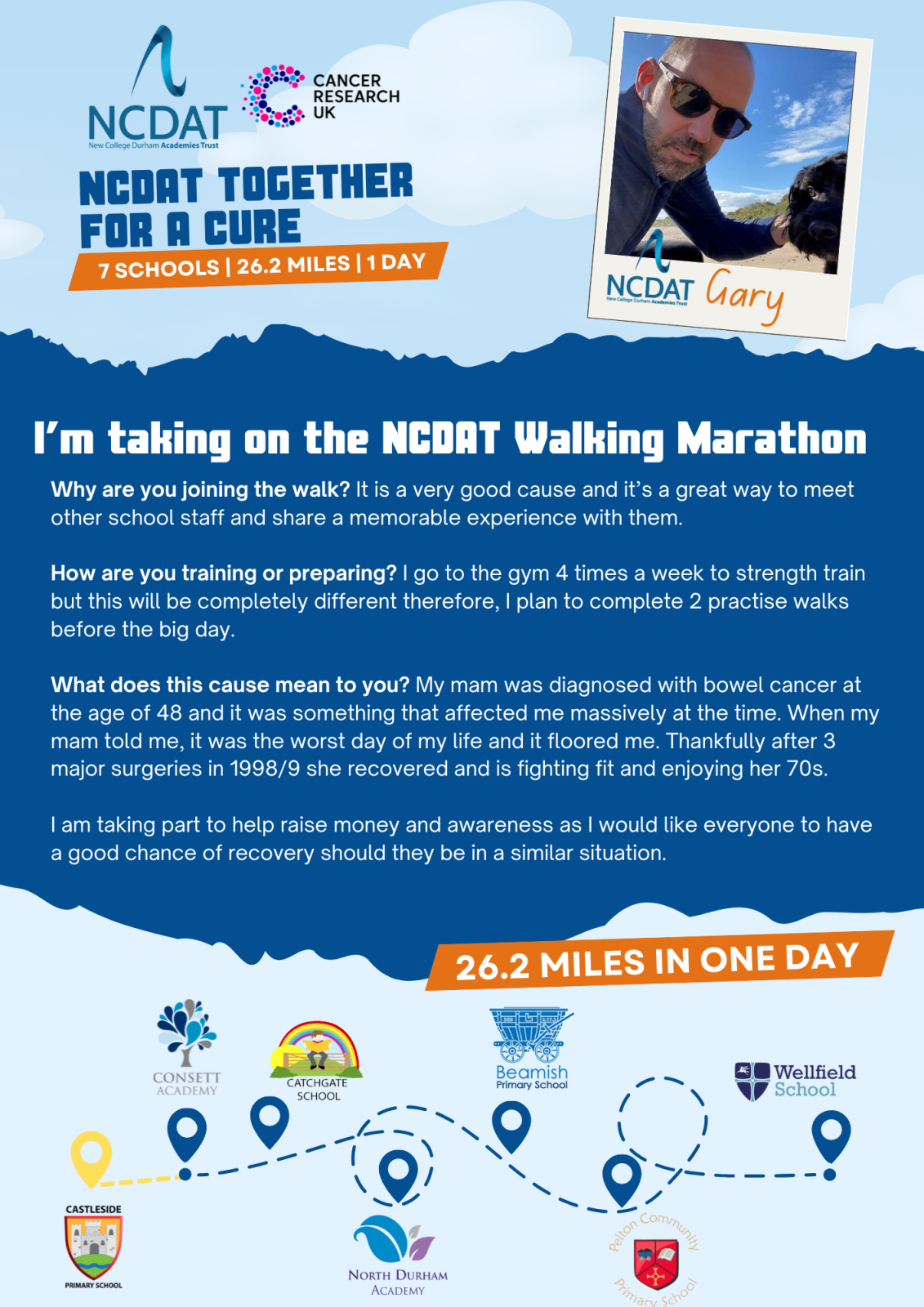 New College Durham Academies Trust - NCDAT Together For A Cure